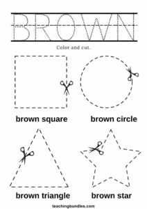 Free Brown Color Worksheets - Teachingbundles