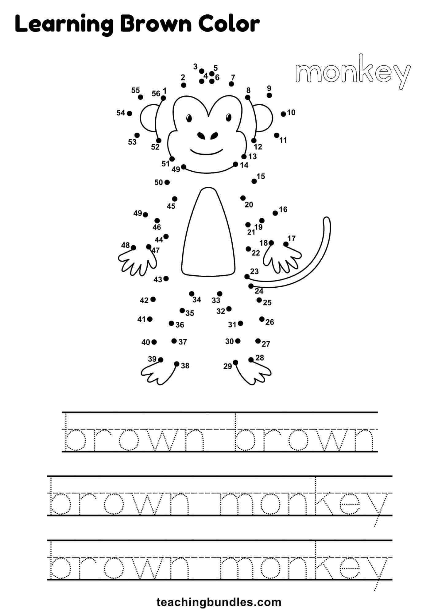 Free Brown Color Worksheets - Teachingbundles