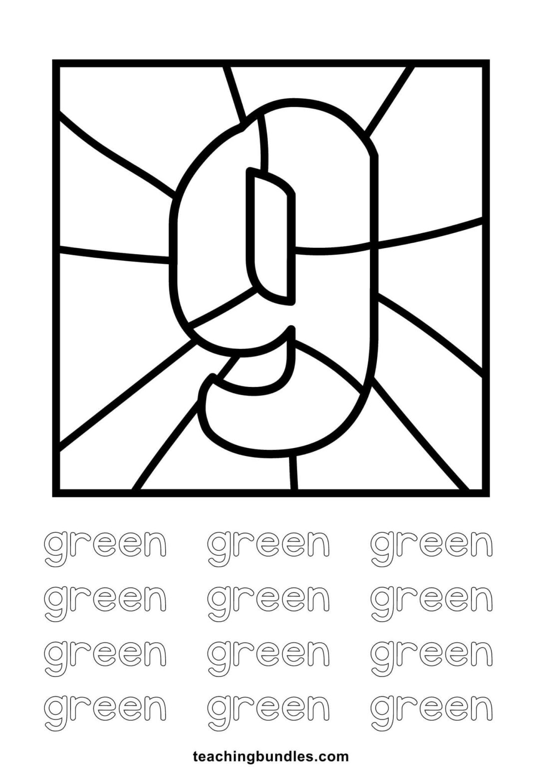 Free Green Color Worksheets - Teachingbundles