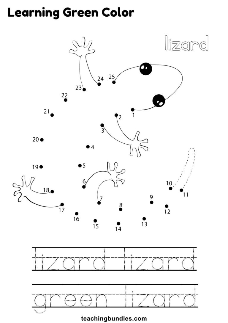 Free Green Color Worksheets - Teachingbundles