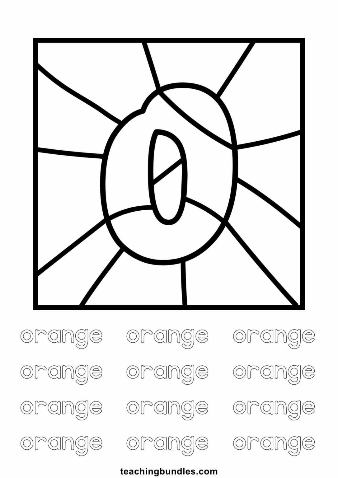 Free Orange Color Worksheets - Teachingbundles
