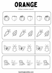 Free Orange Color Worksheets - Teachingbundles
