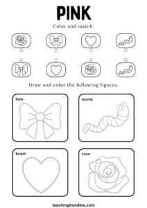Free Pink Color Worksheets - Teachingbundles