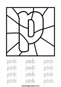 Free Pink Color Worksheets - Teachingbundles
