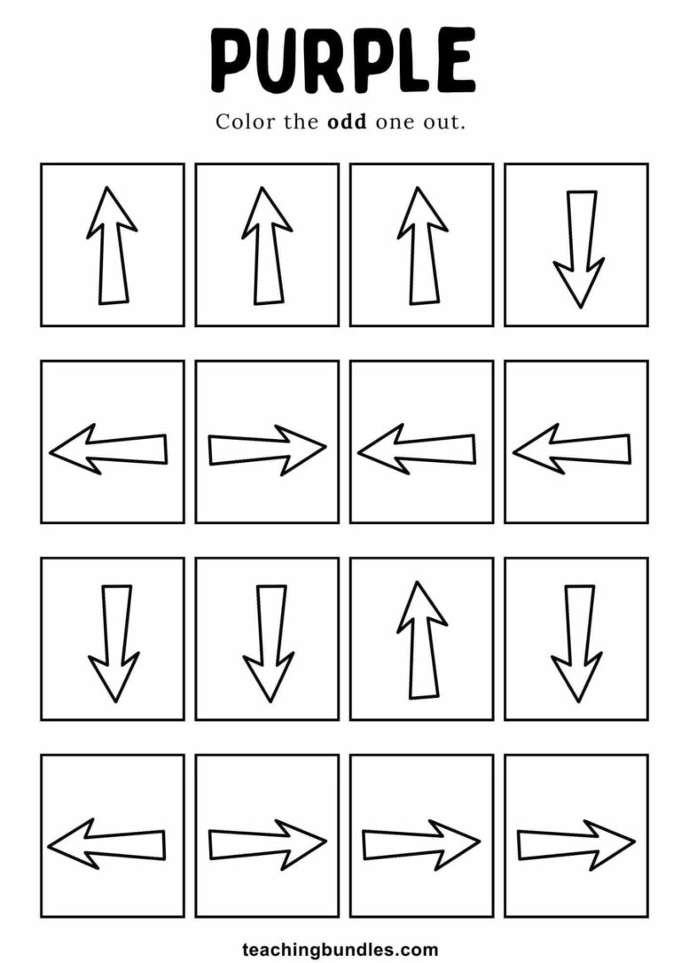 Free Purple Color Worksheets - Teachingbundles