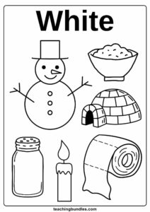 Free White Color Worksheets - Teachingbundles