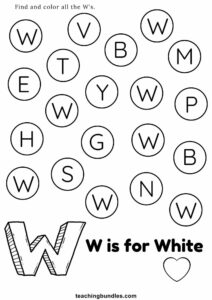 Free White Color Worksheets - Teachingbundles