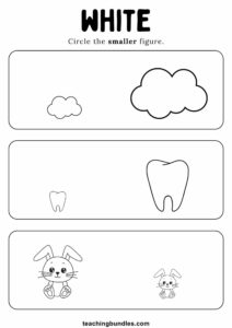 Free White Color Worksheets - Teachingbundles
