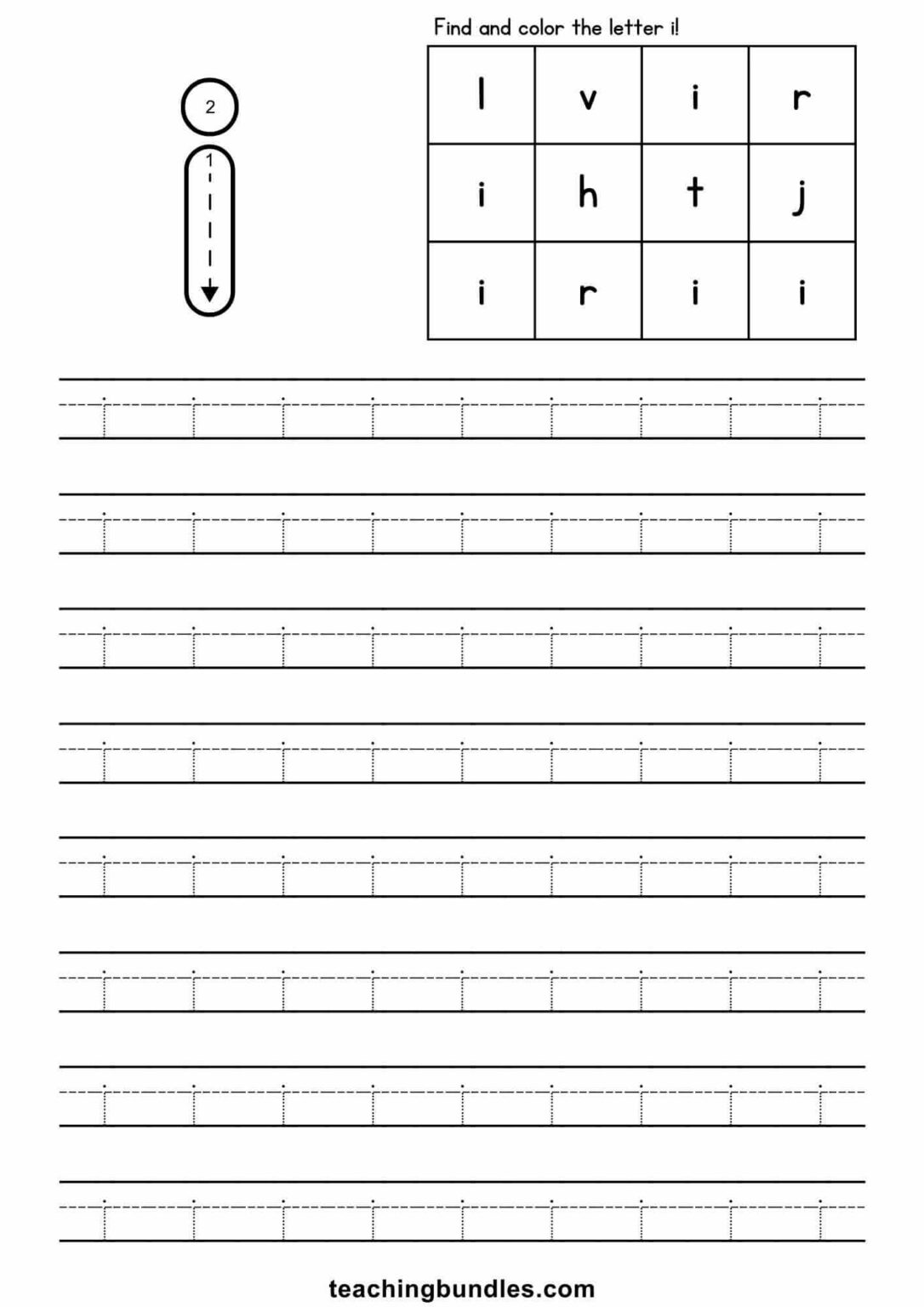 Free Lowercase Letters Tracing Worksheets - Teachingbundles