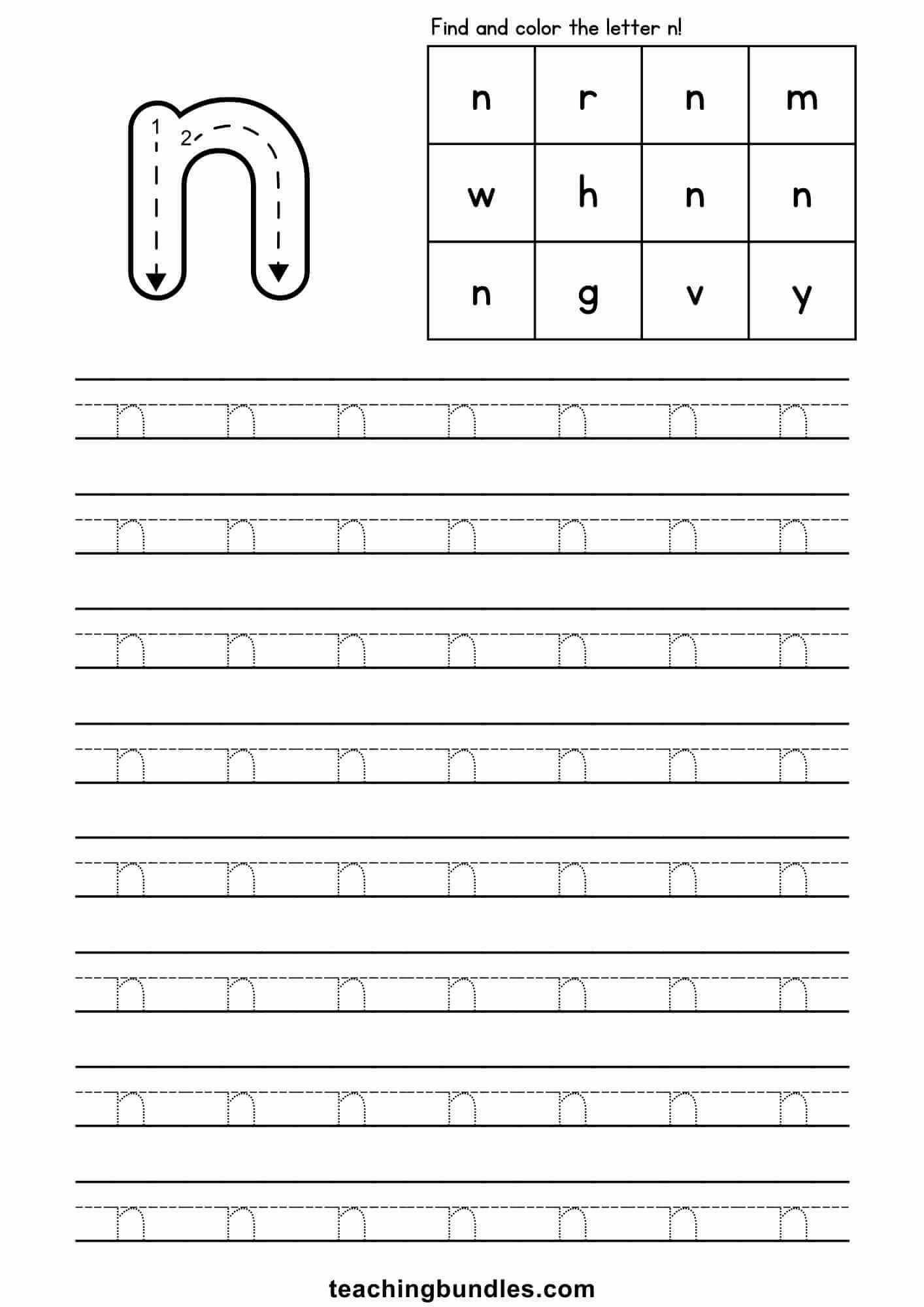 Free Lowercase Letters Tracing Worksheets - Teachingbundles