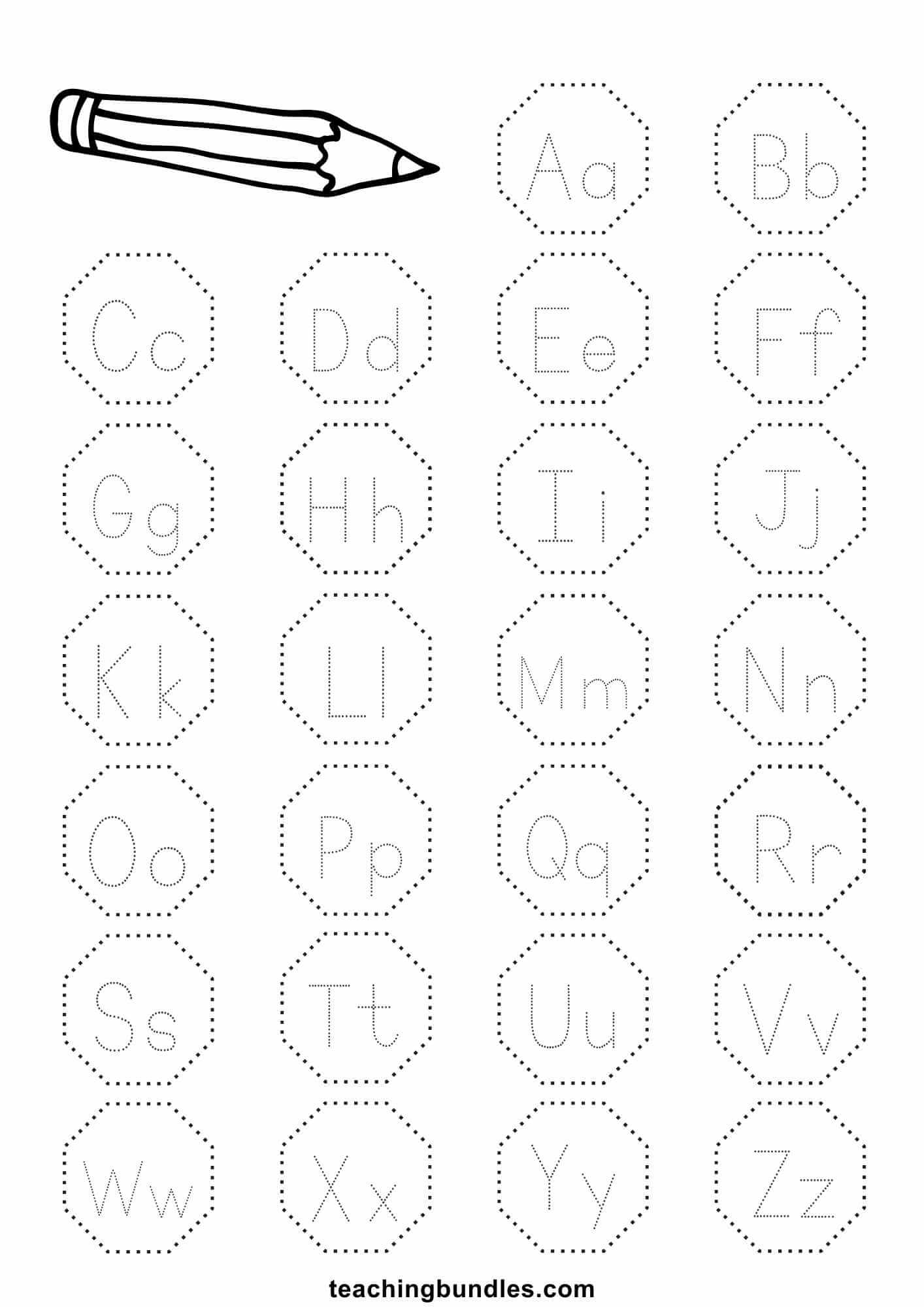 Octagon Shape Worksheets - Teachingbundles