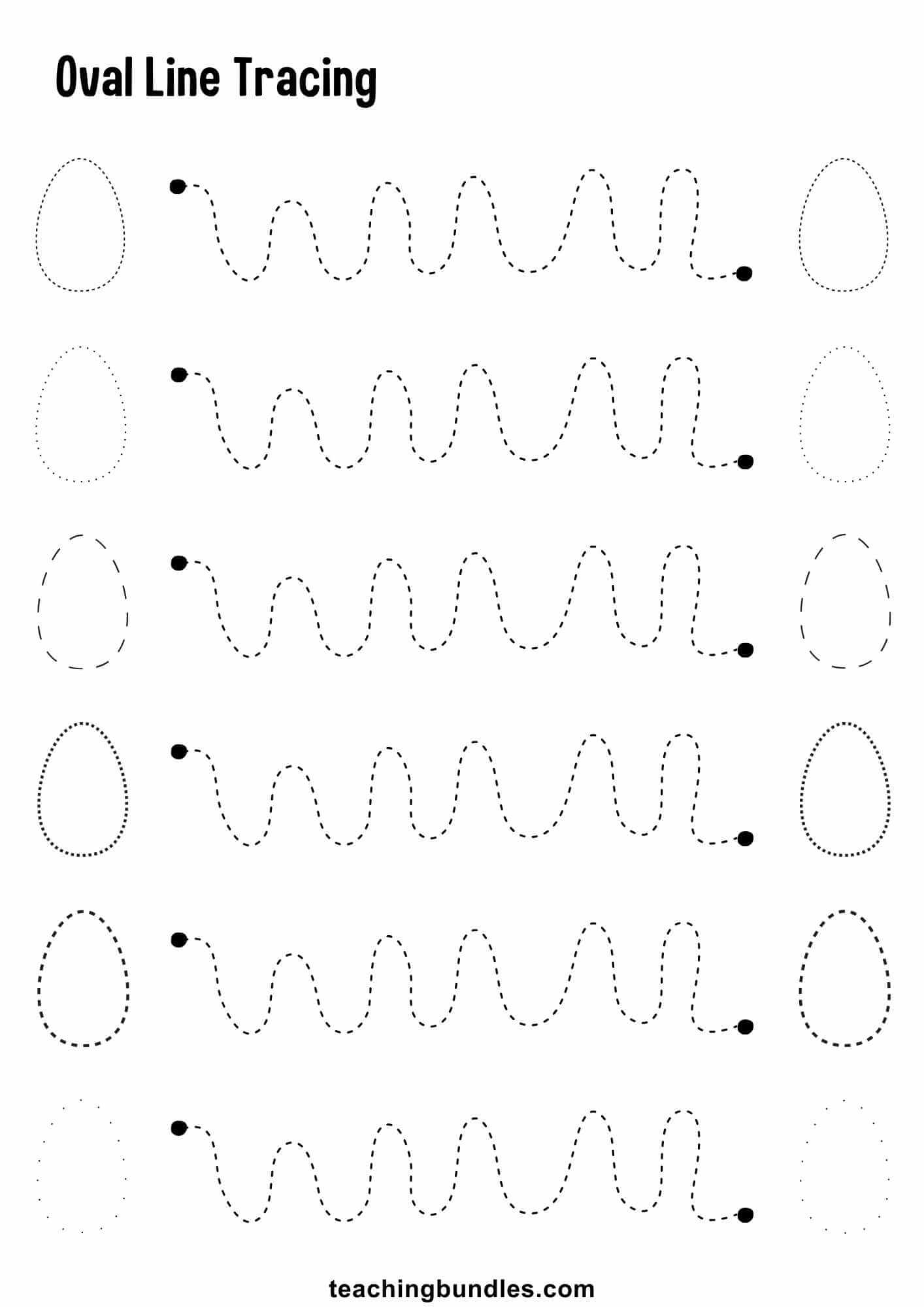 Oval Shape Worksheets - Teachingbundles