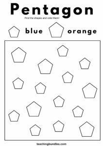 Pentagon Shape Worksheets - Teachingbundles