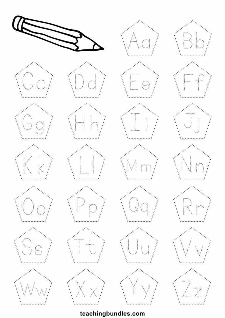 Pentagon Shape Worksheets - Teachingbundles
