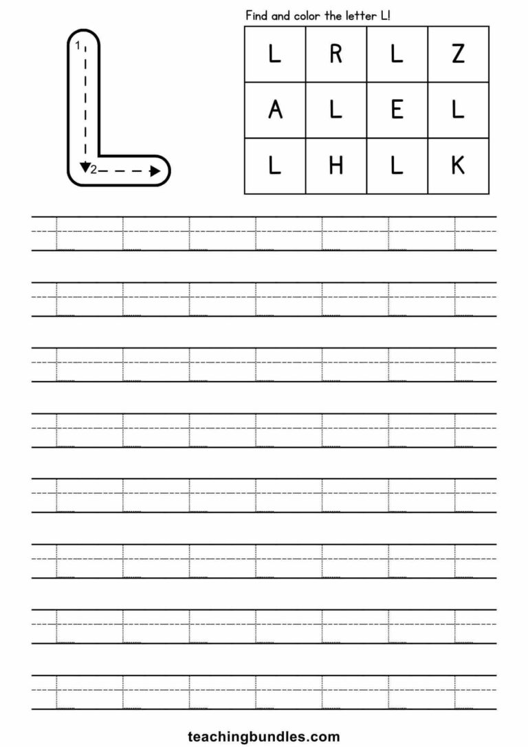 Free Uppercase Letters Tracing Worksheets - Teachingbundles
