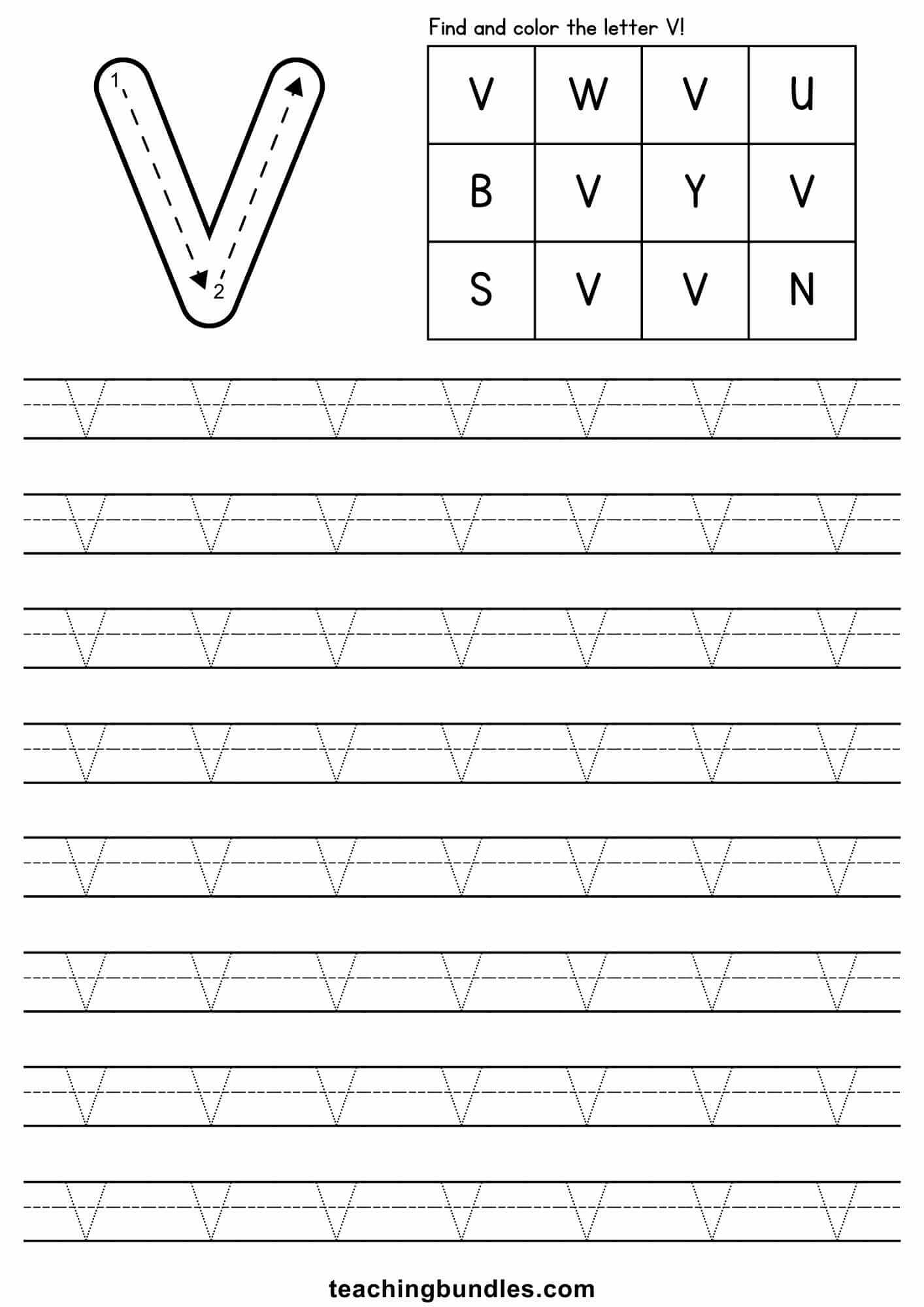 Free Uppercase Letters Tracing Worksheets - Teachingbundles