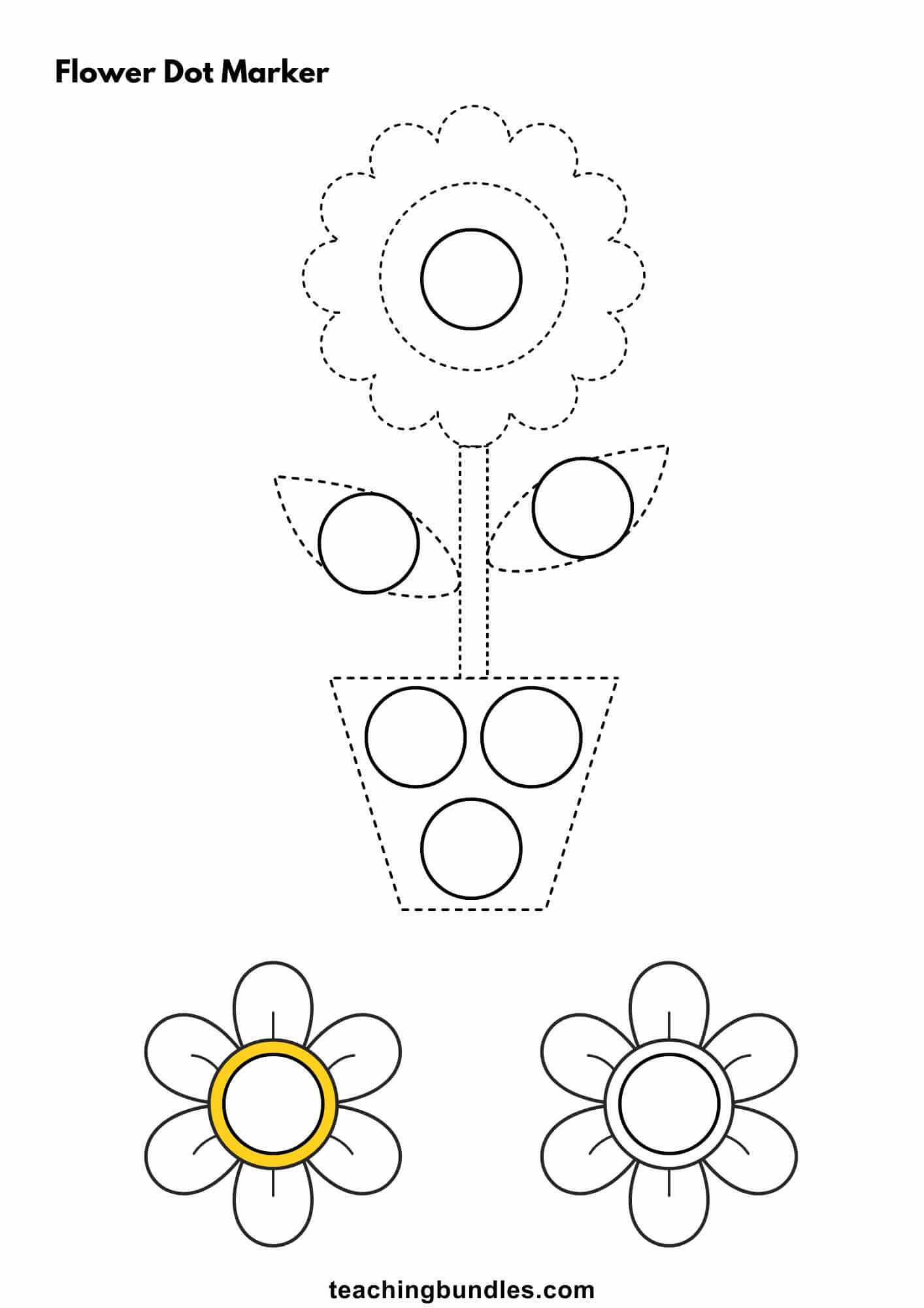 Spring Dot Marker Activities for Kids - Teachingbundles