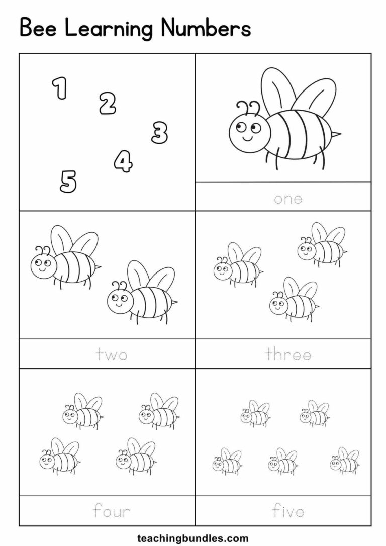 Bee Activity Pages - Teachingbundles