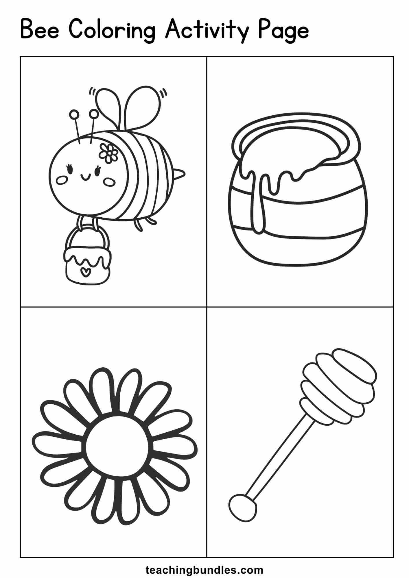 Bee Activity Pages - Teachingbundles