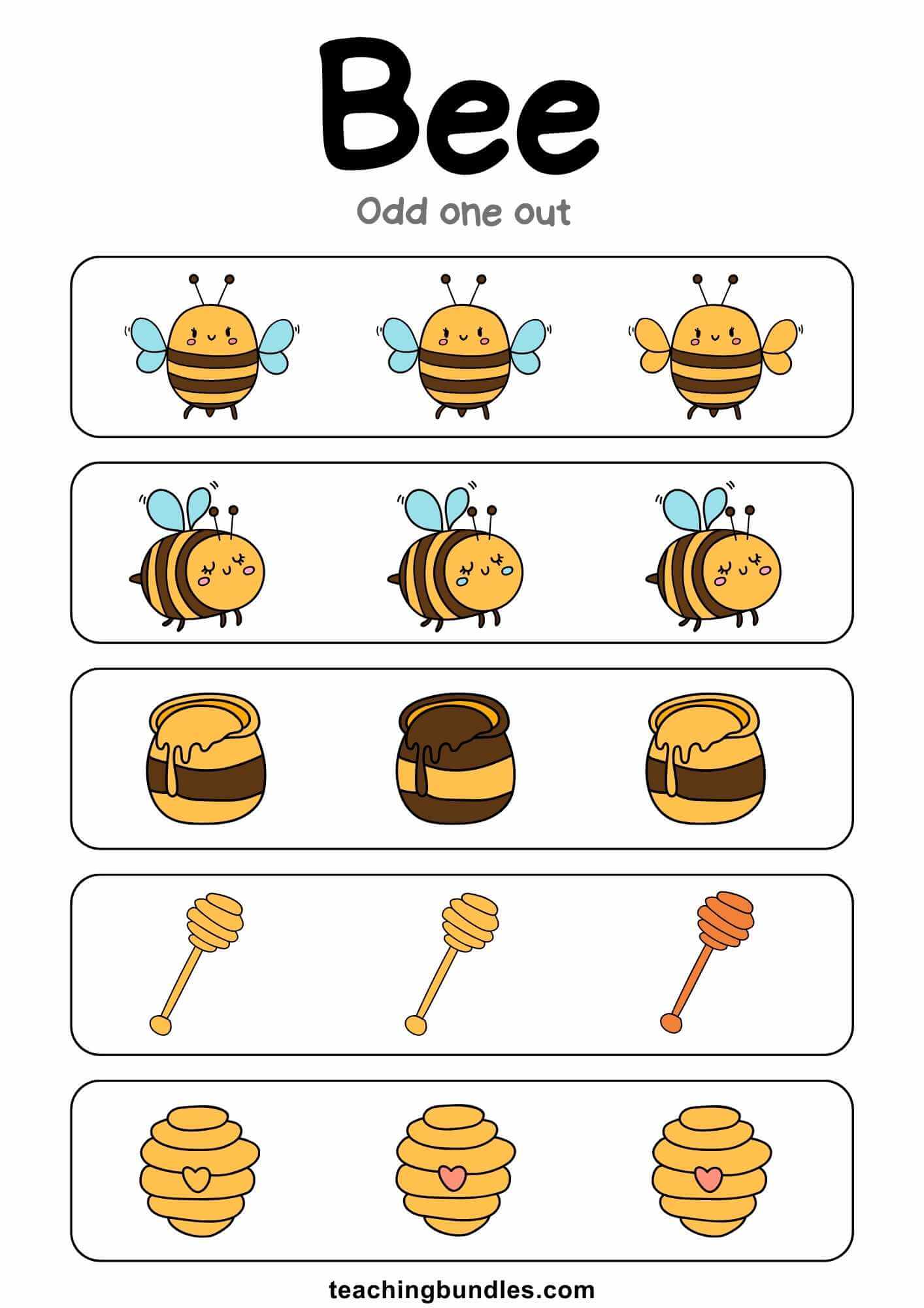 Bee Activity Pages - Teachingbundles
