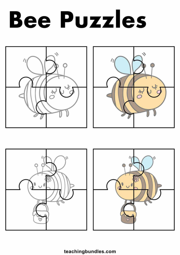 Bee Activity Pages - Teachingbundles