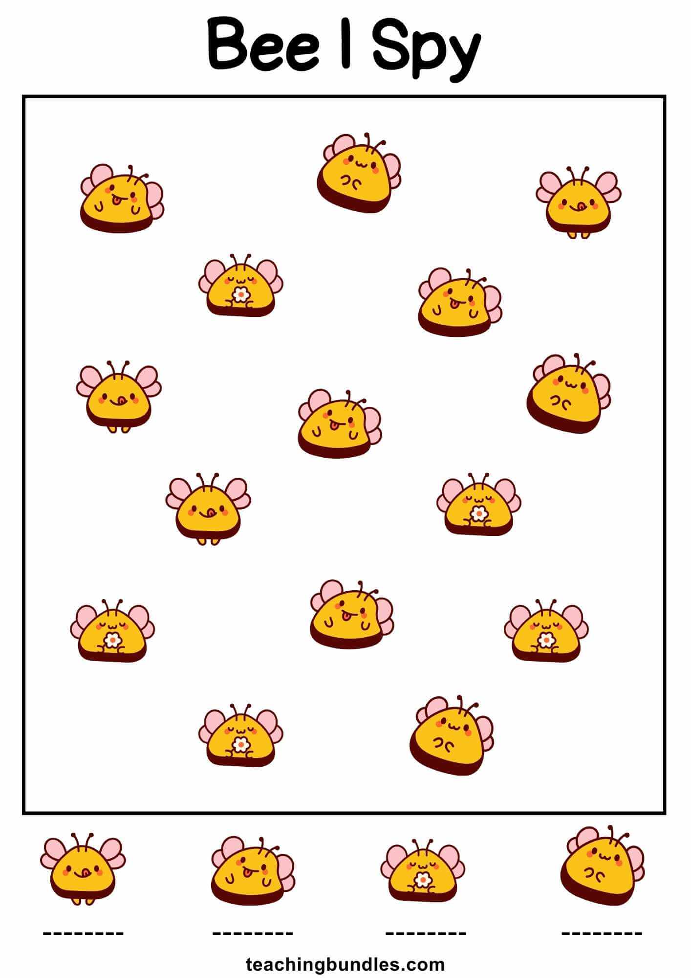 Bee Activity Pages - Teachingbundles