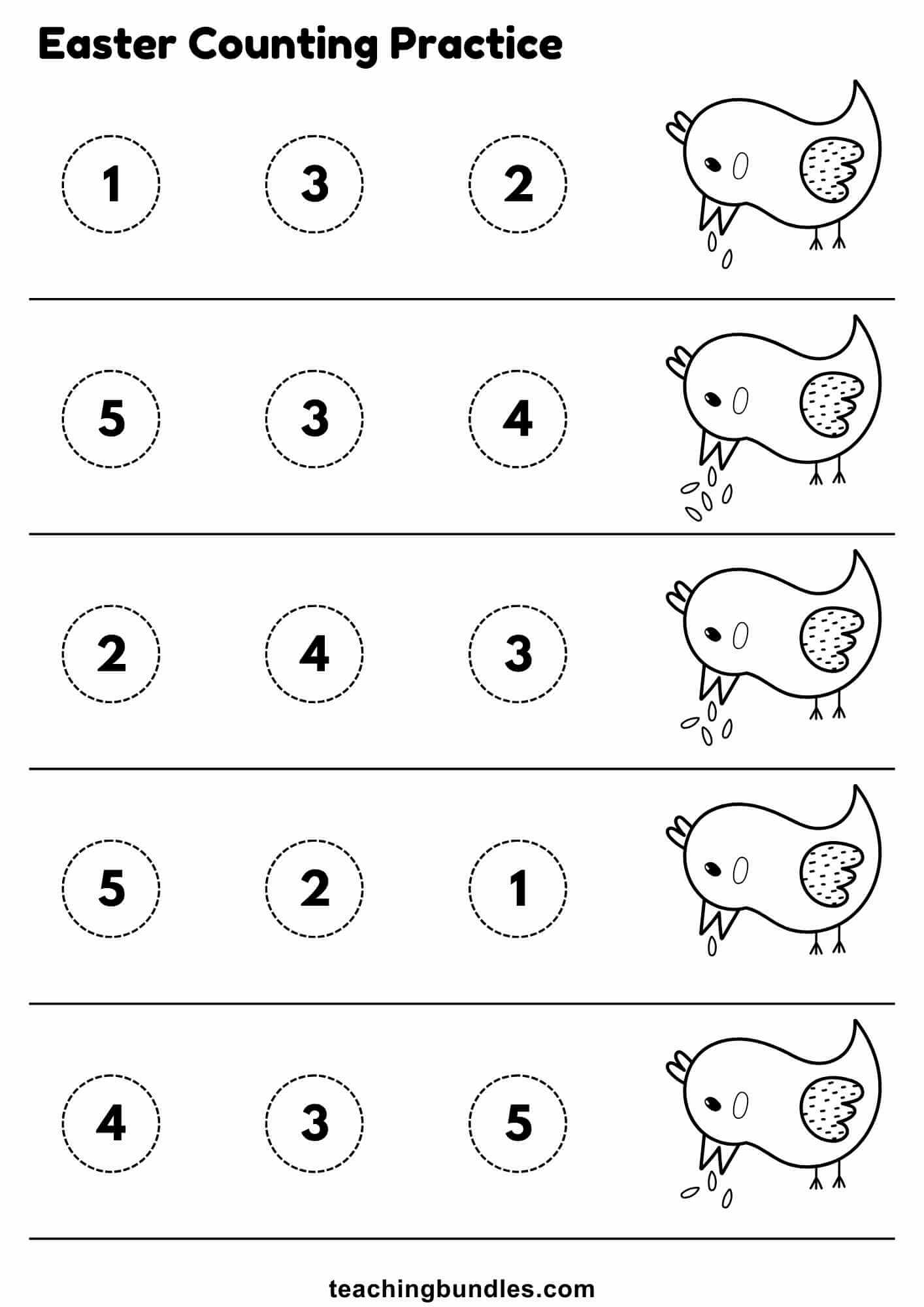 Easter Preschool Worksheet Bundle - Teachingbundles