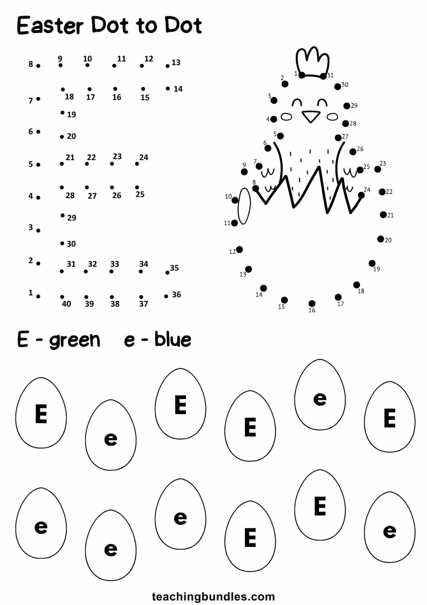 Easter Preschool Worksheet Bundle - Teachingbundles