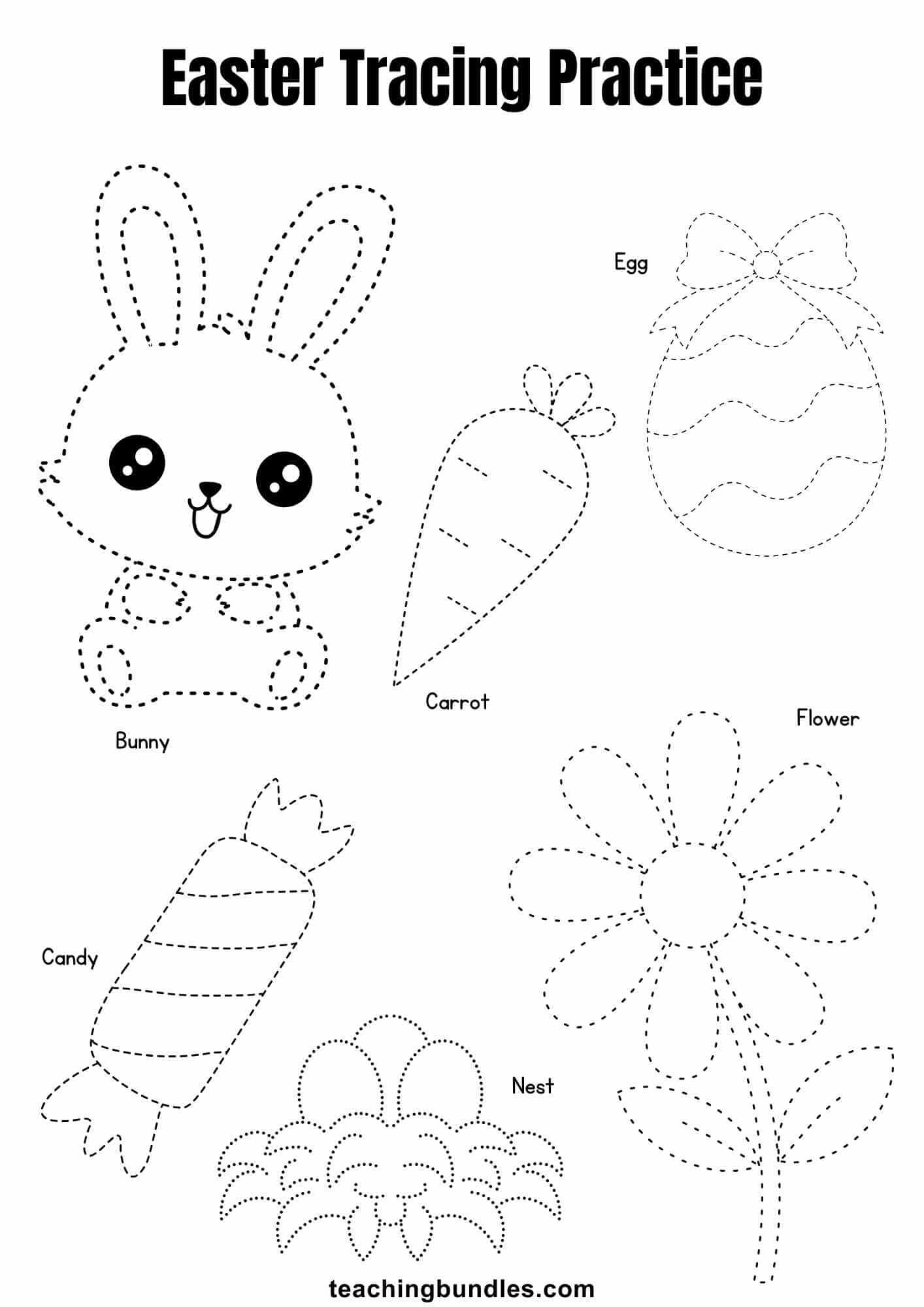 Easter Preschool Worksheet Bundle - Teachingbundles