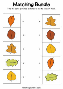 Free Preschool Matching Worksheets - Teachingbundles