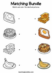 Free Preschool Matching Worksheets - Teachingbundles