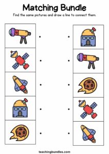 Free Preschool Matching Worksheets - Teachingbundles