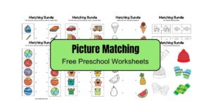 Free Preschool Matching Worksheets - Teachingbundles