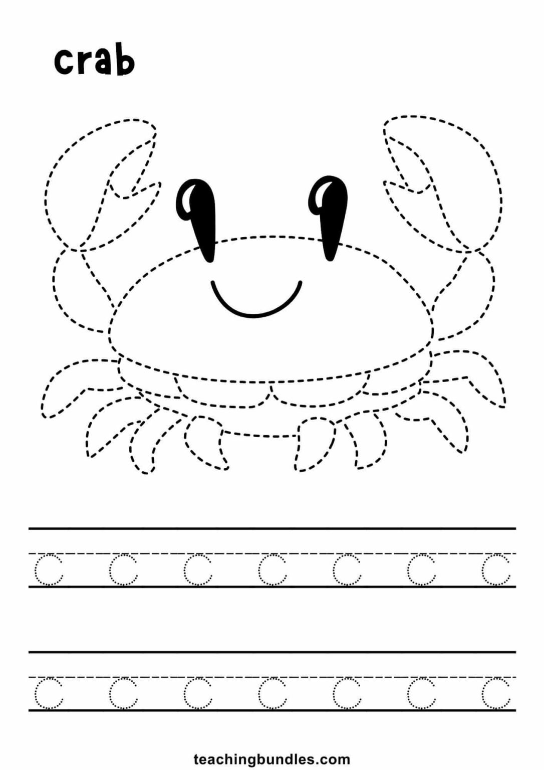 Crab Activity Pages - Teachingbundles