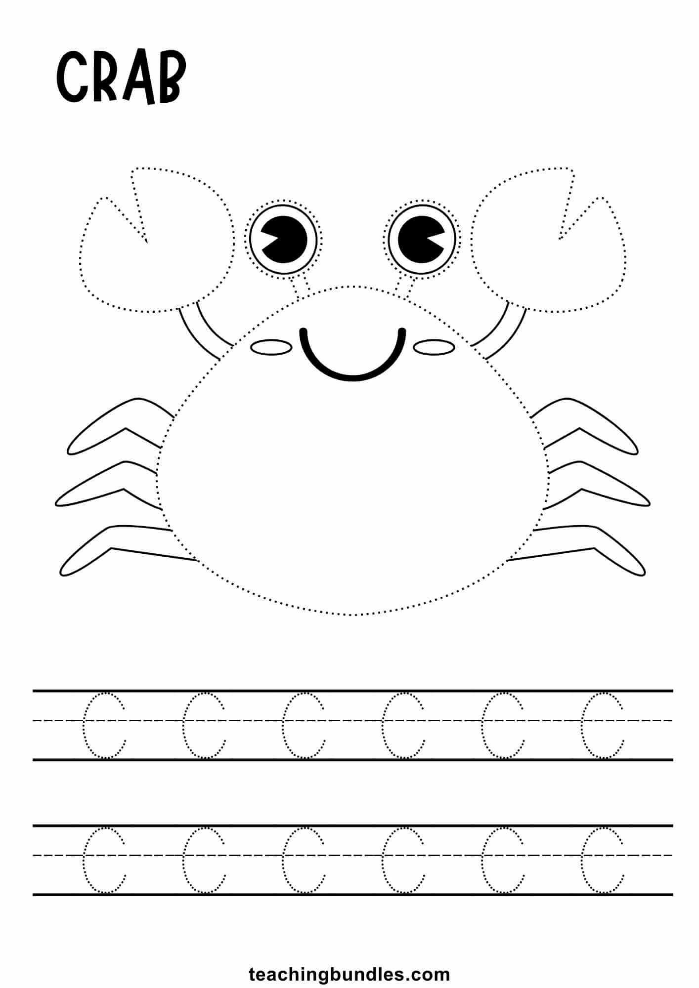 Crab Activity Pages - Teachingbundles