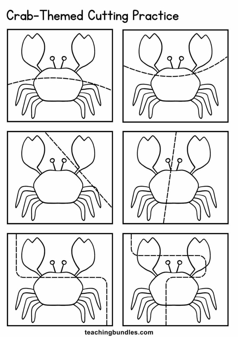 Crab Activity Pages - Teachingbundles