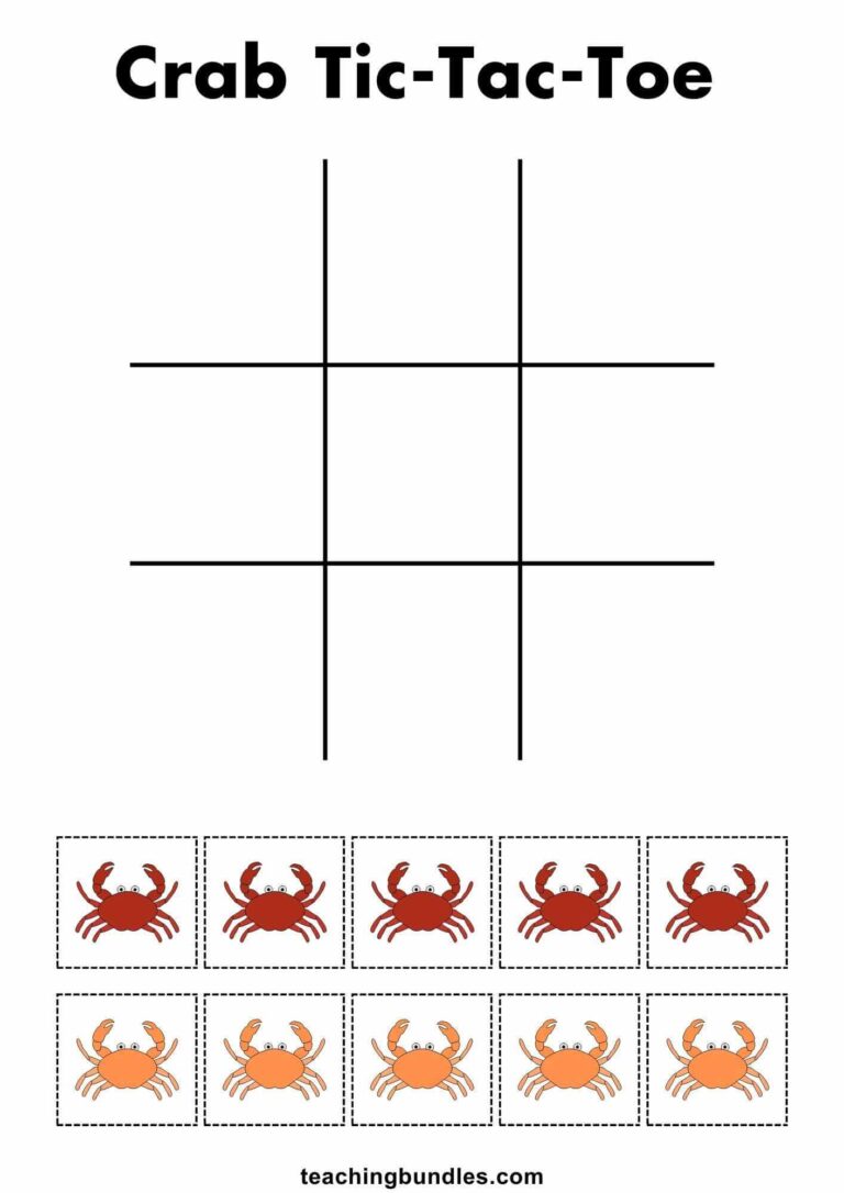 Crab Activity Pages - Teachingbundles