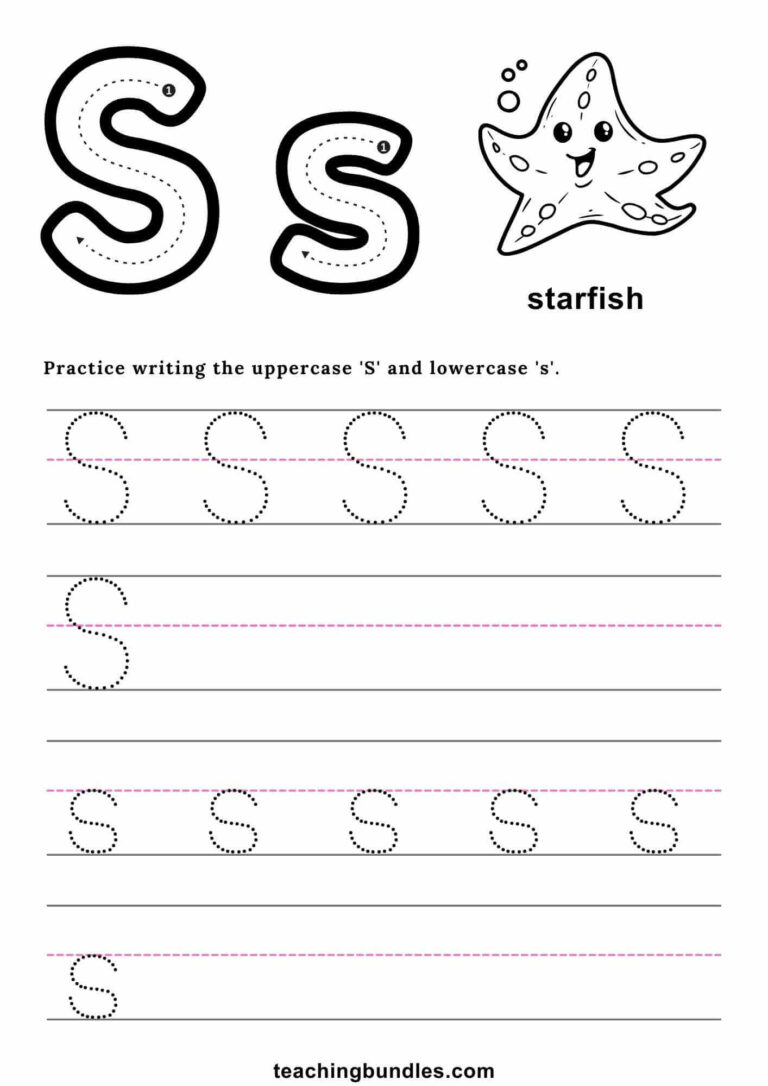 Starfish Activity Pages - Teachingbundles