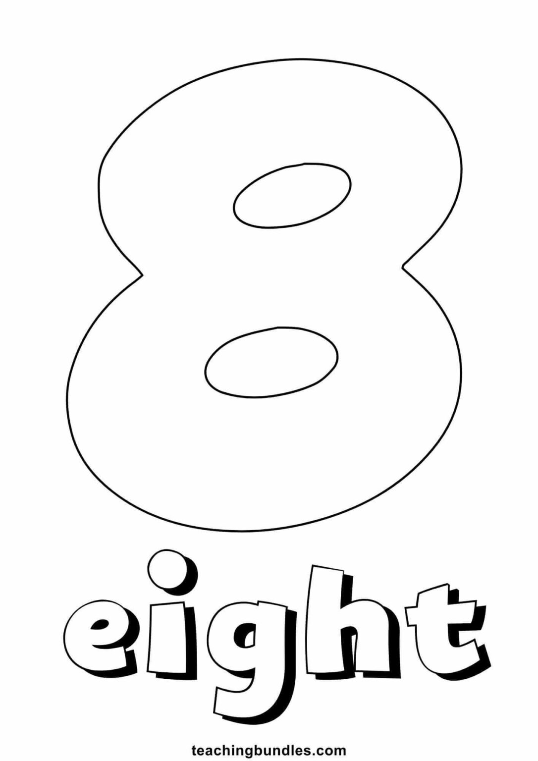 Number 8 Worksheets - Teachingbundles