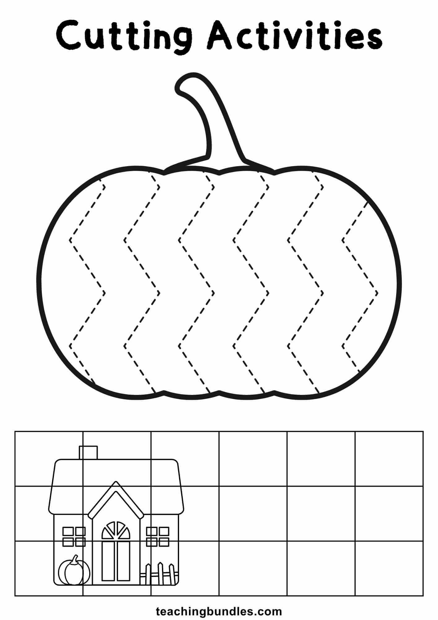 Cutting Practice Worksheets for Preschoolers - Teachingbundles