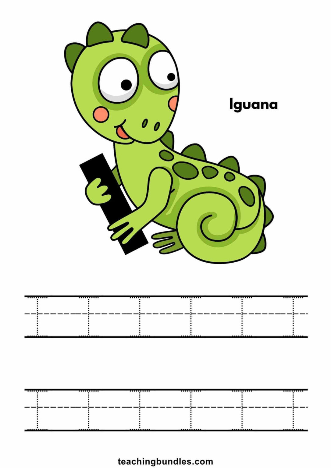 Letter I Tracing Worksheets - Teachingbundles