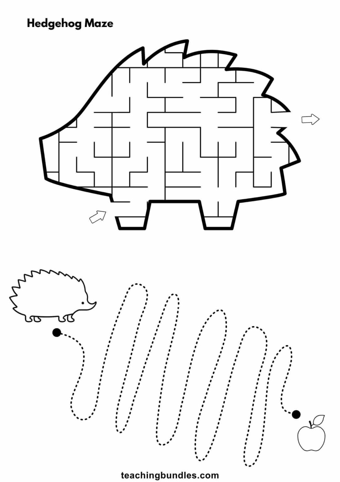 Hedgehog Activity Pages - Teachingbundles
