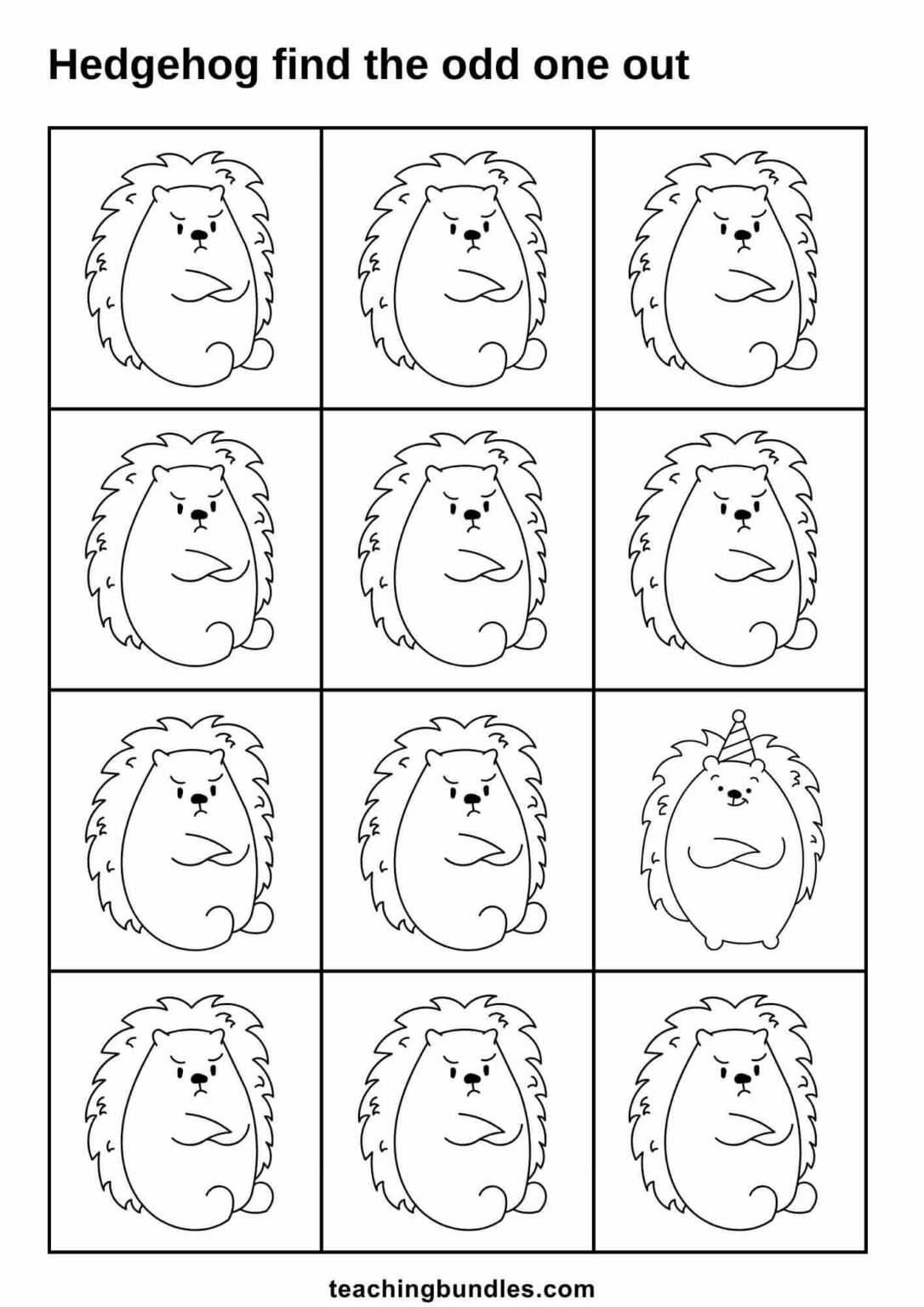 Hedgehog Activity Pages - Teachingbundles