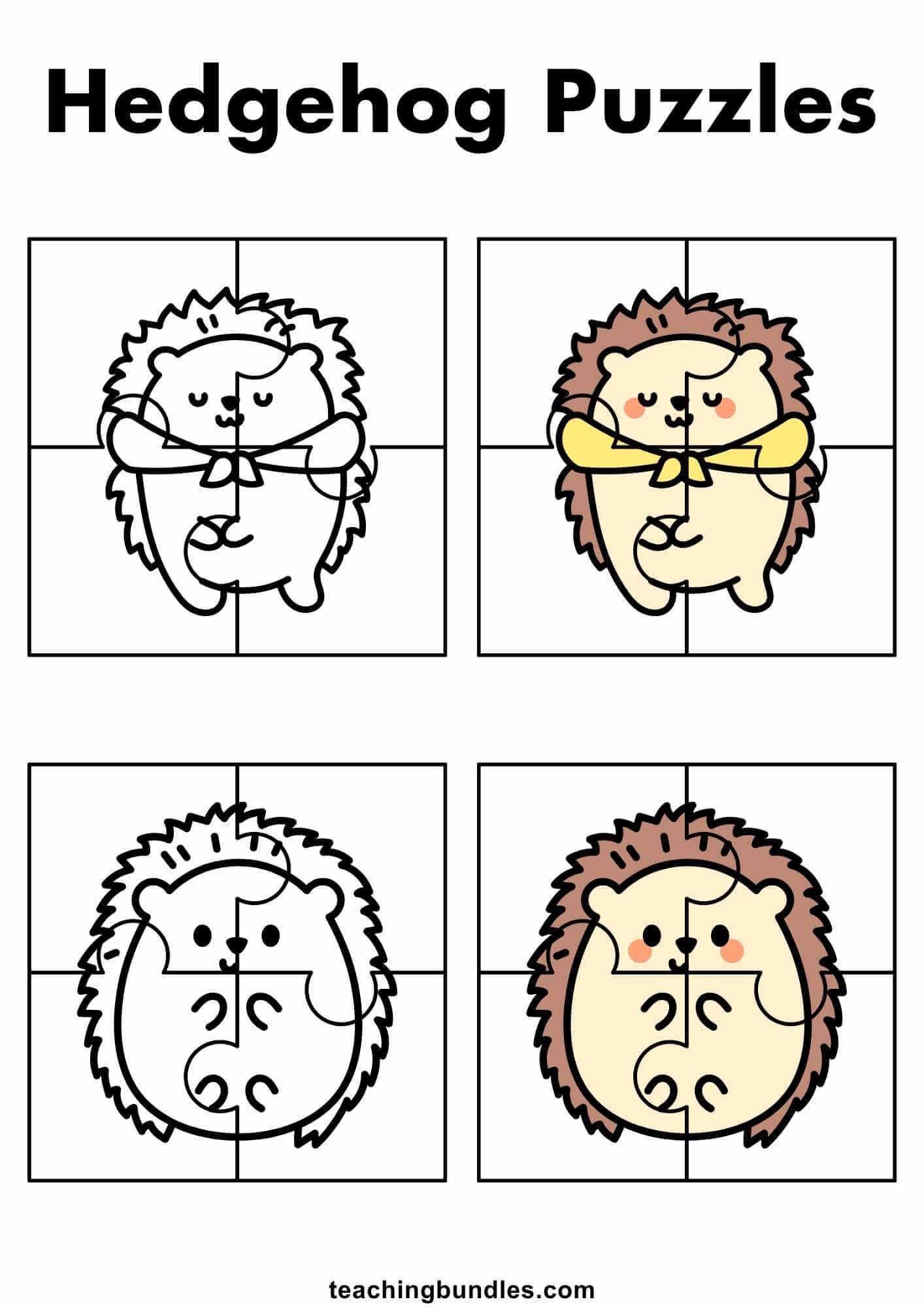 Hedgehog Activity Pages - Teachingbundles