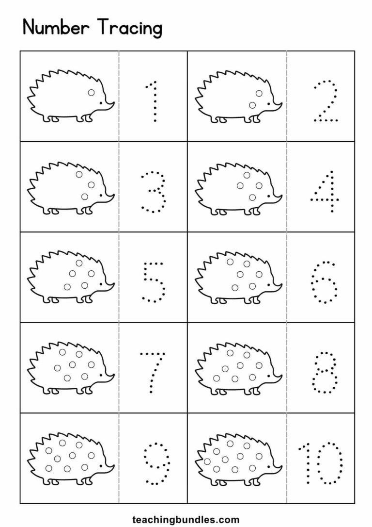 Hedgehog Activity Pages - Teachingbundles