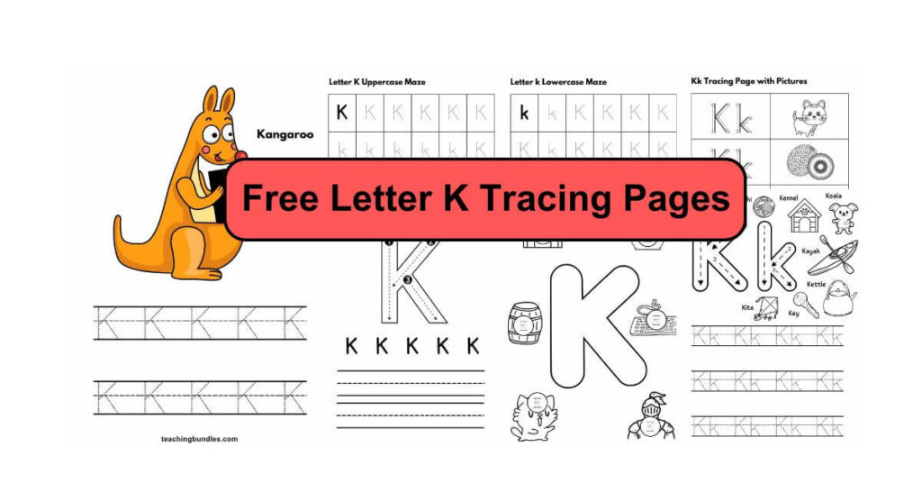 Letter K Tracing Worksheets - Teachingbundles