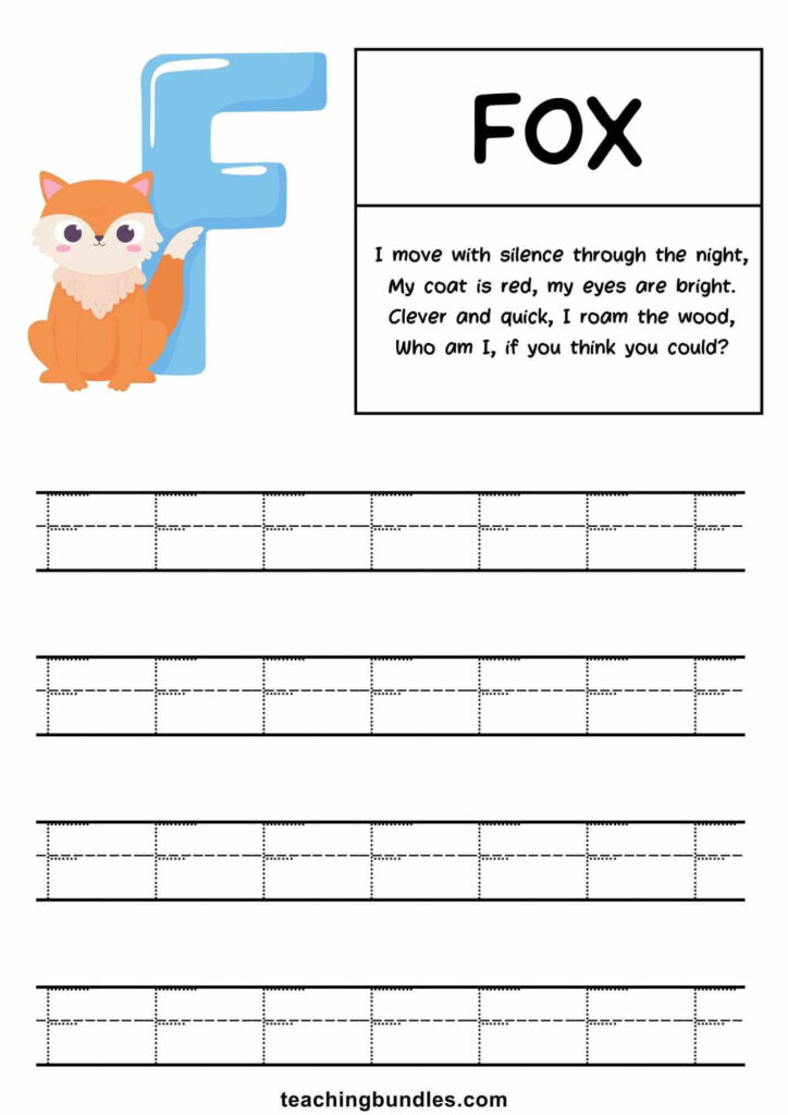 Fox Activity Pages - Teachingbundles