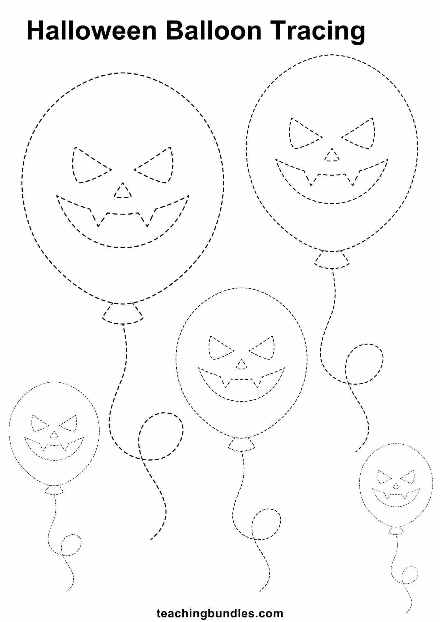 Halloween Preschool Worksheets - Teachingbundles