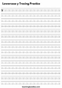Letter Y Tracing Worksheets - Teachingbundles