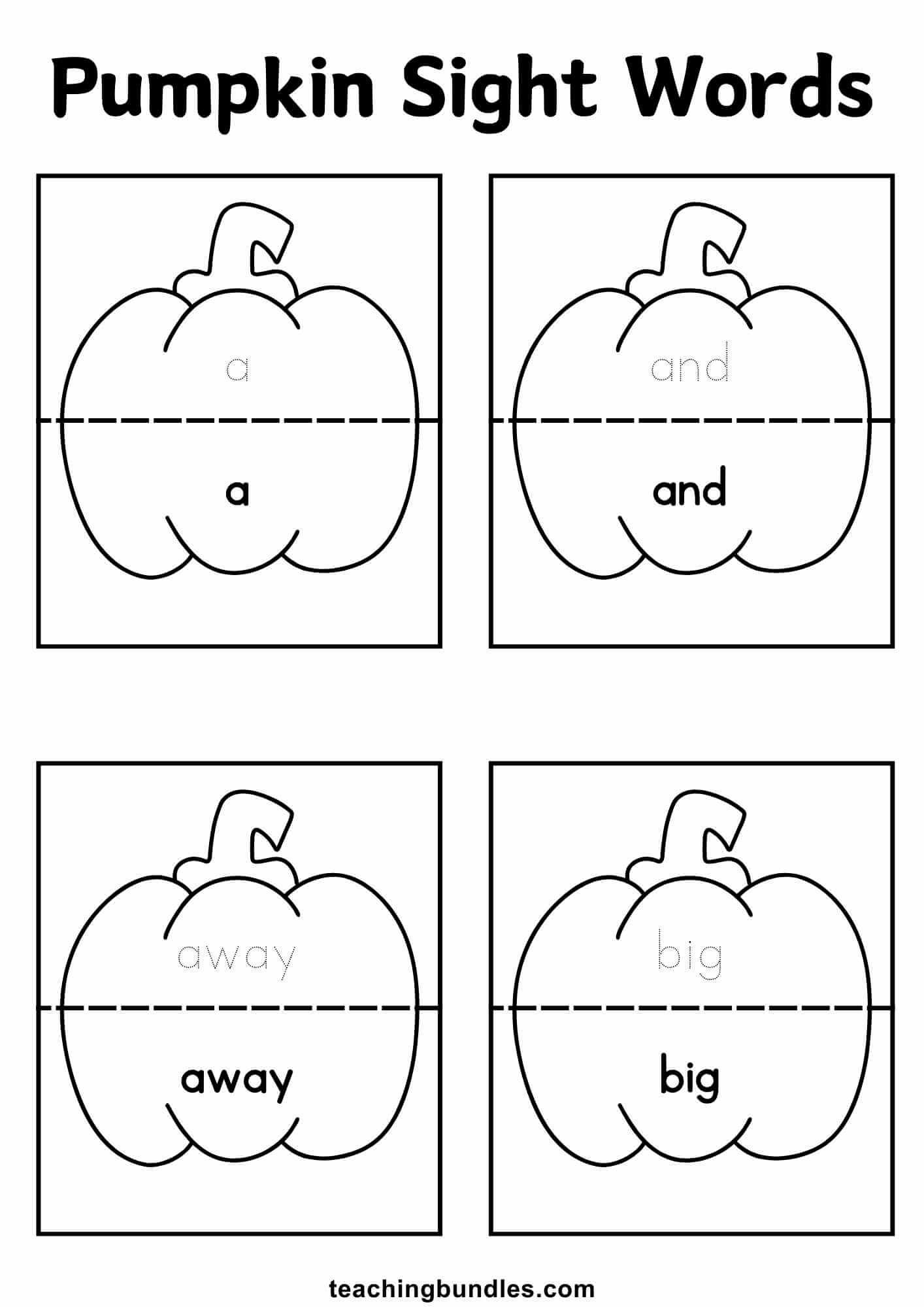 Halloween Preschool Worksheets - Teachingbundles